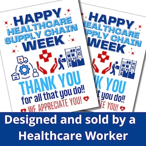 Healthcare Supply Chain Week Printable Poster, Happy Supply Chain Week ...