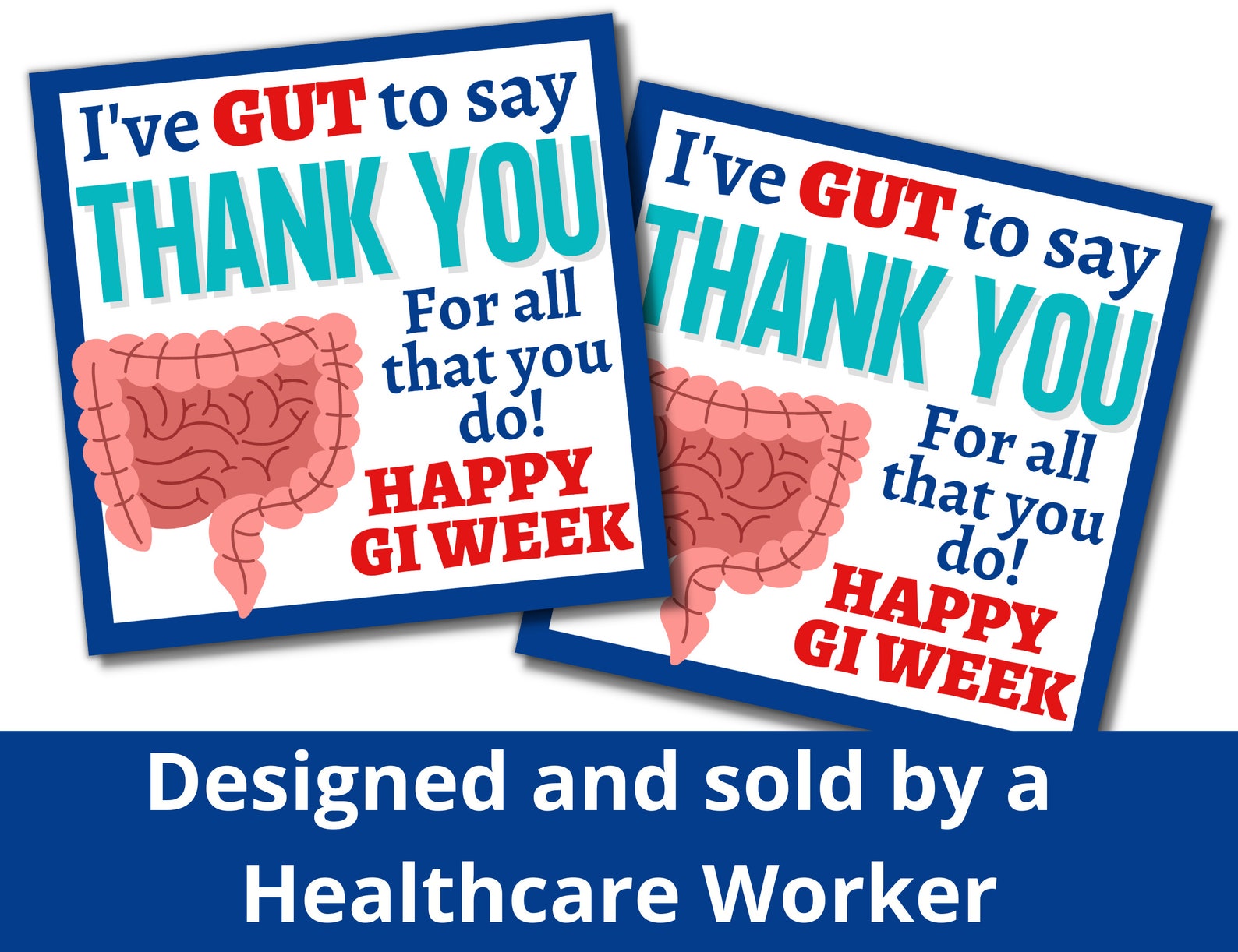 Happy GI Week Printable Gift Tags, Gastroenterology Week, GI Nurse Gift ...