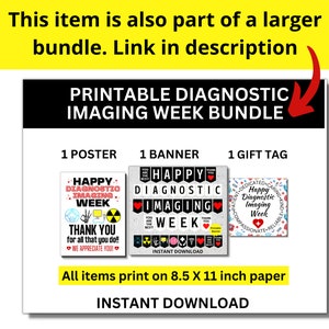 Diagnostic Imaging Week Printable Sign, Diagnostic Imaging Week Banner ...