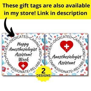 Anesthesiologist Assistant Week Printable Bundle, Happy CAA Week ...