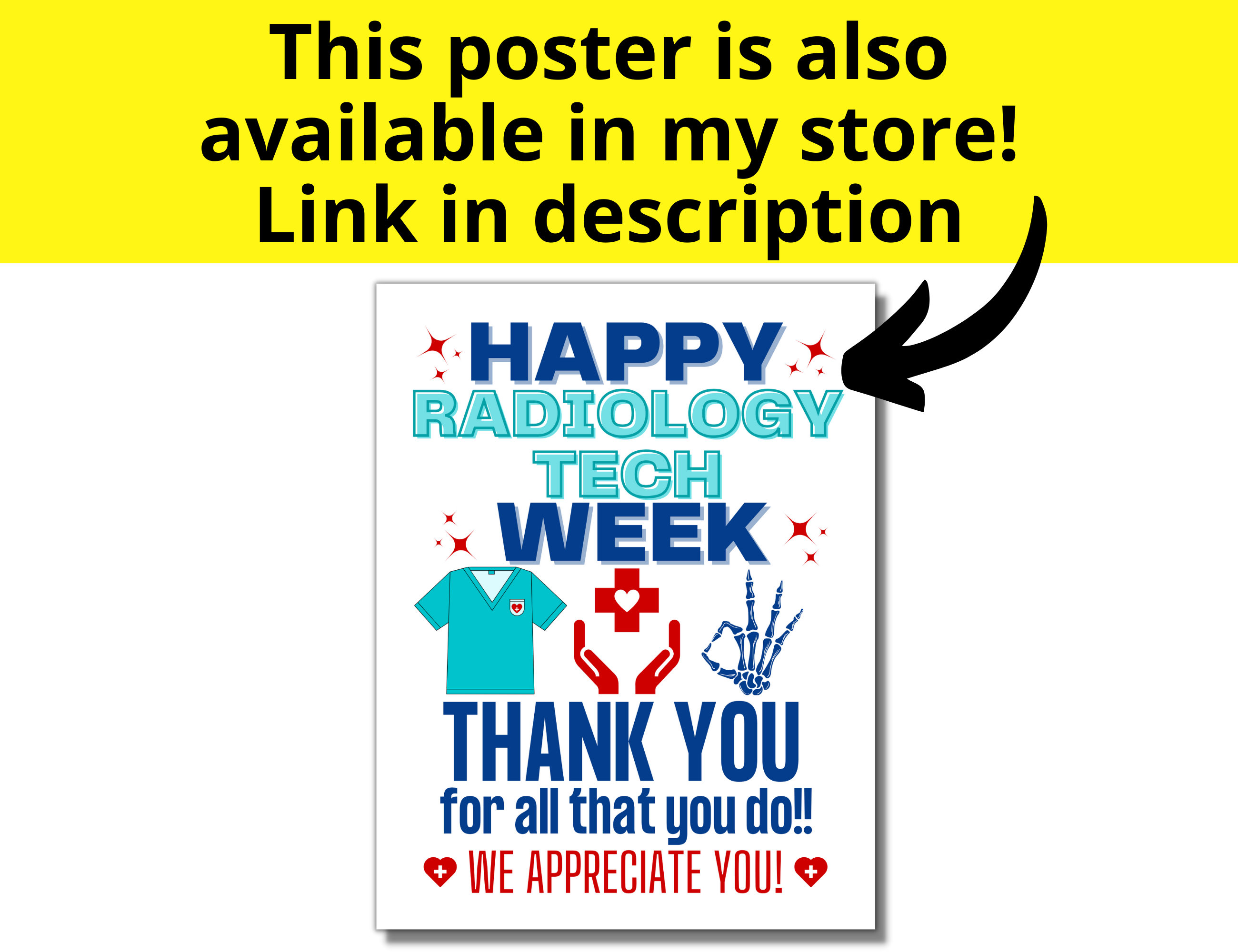 Rad Tech Week Printable Banner, Happy Radiologic Tech Week Sign ...