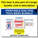 Dialysis Tech Week Printable Banner, Dialysis Technician Week Sign ...