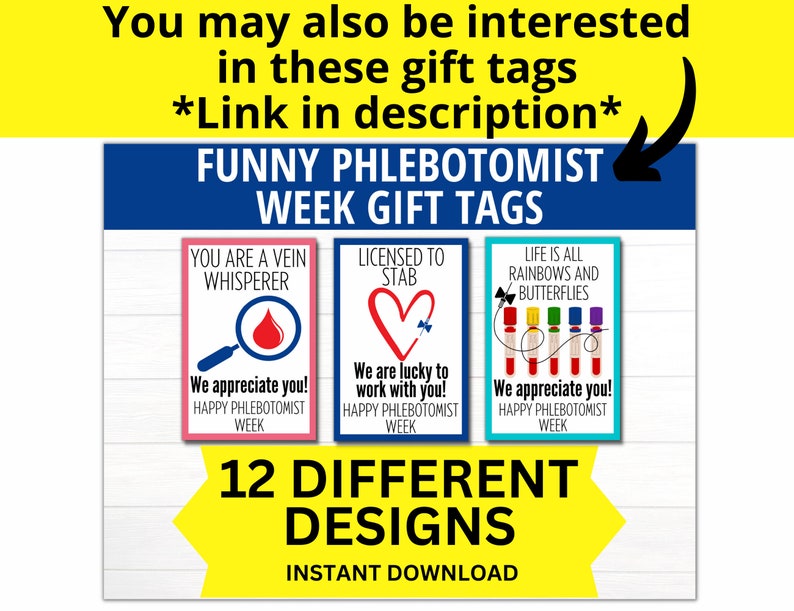 Phlebotomist Week Printable Poster, Happy Phlebotomist Week Sign ...