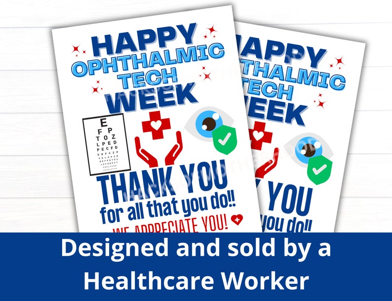 Ophthalmic Tech Printable Poster, Ophthalmic Tech Gift, Ophthalmology ...
