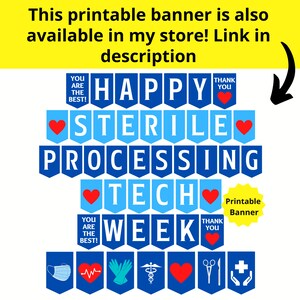Sterile Processing Week Printable Poster, SPD Week, Central Service ...