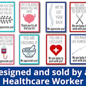 Funny Medical Appreciation Cards, 32 Pack Medical Pun Cards, Doctor ...