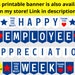 Employee Appreciation Day Printable Poster, Happy Employee Appreciation ...