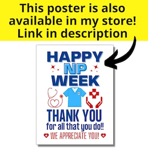 Nurse Practitioner Week Printable Banner, NP Week Sign, Nurse Practitioner Appreciation Week, NP ...