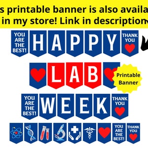 Lab Week Printable Poster, Medical Laboratory Professionals Week Poster ...