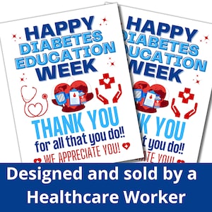 Diabetes Education Week Printable Poster, Diabetes Education Sign ...