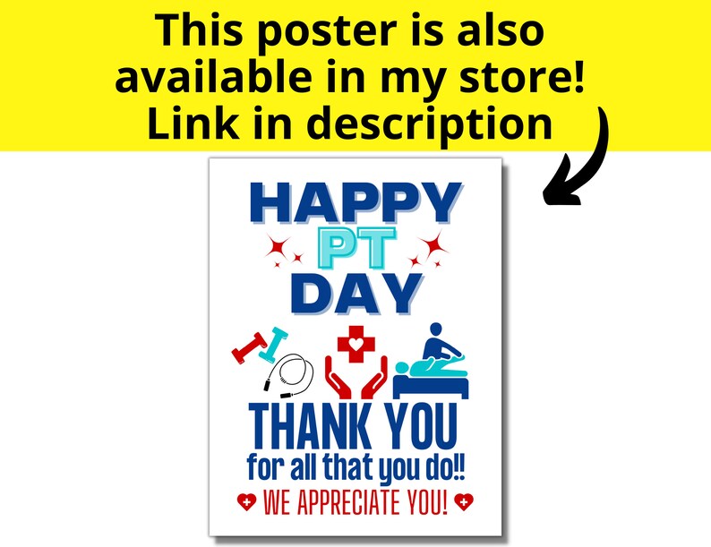 Physical Therapy Month Printable Poster, Happy PT Month Sign, Physical ...
