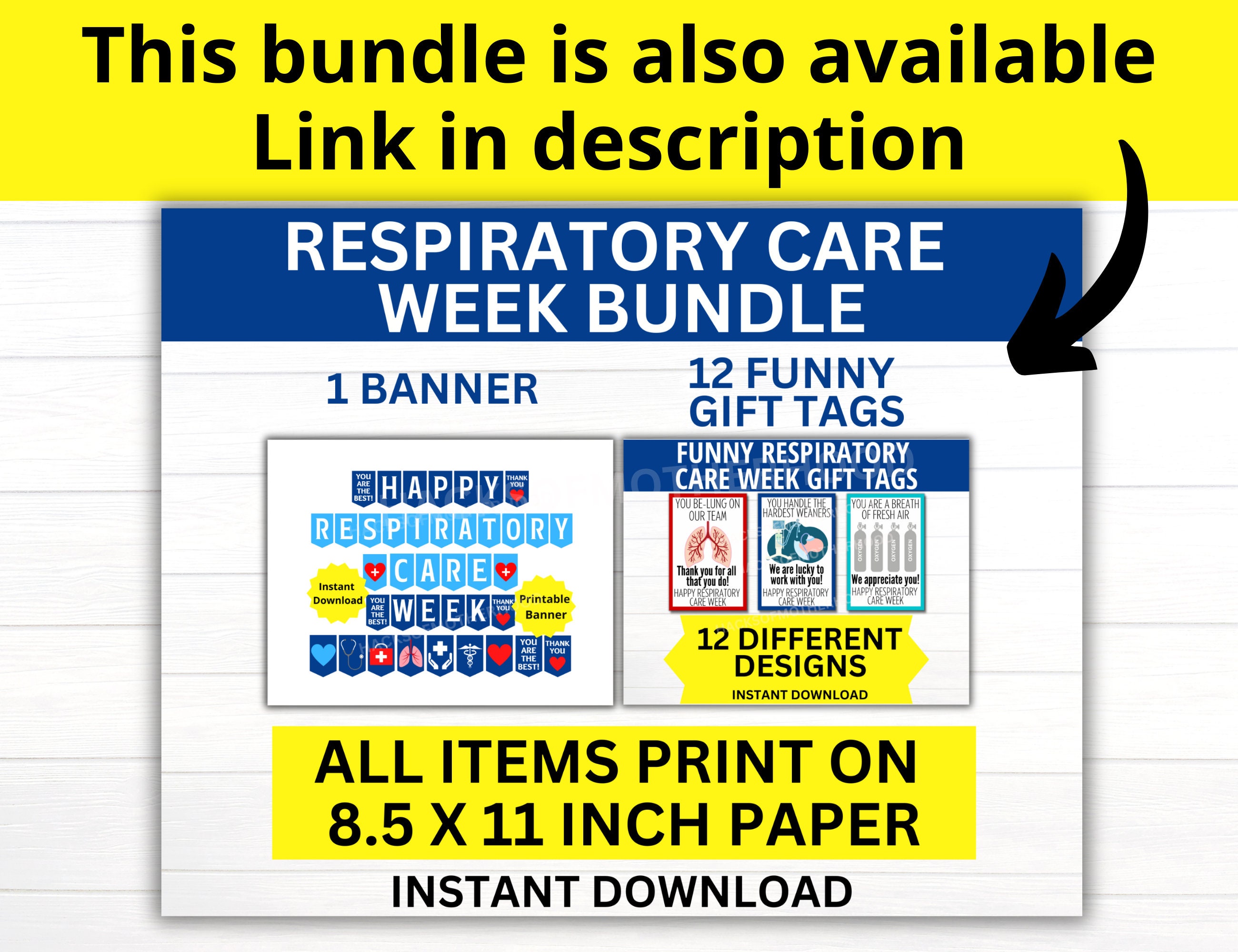 Respiratory Care Week Printable Bundle, Respiratory Therapist Week ...