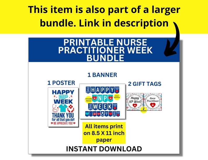 Nurse Practitioner Week Printable Gift Tags, Happy NP Week, Nurse ...