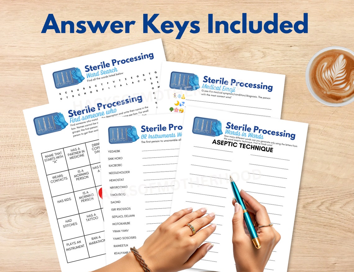 Sterile Processing Week Printable Bundle, SPD Week, Central Service ...