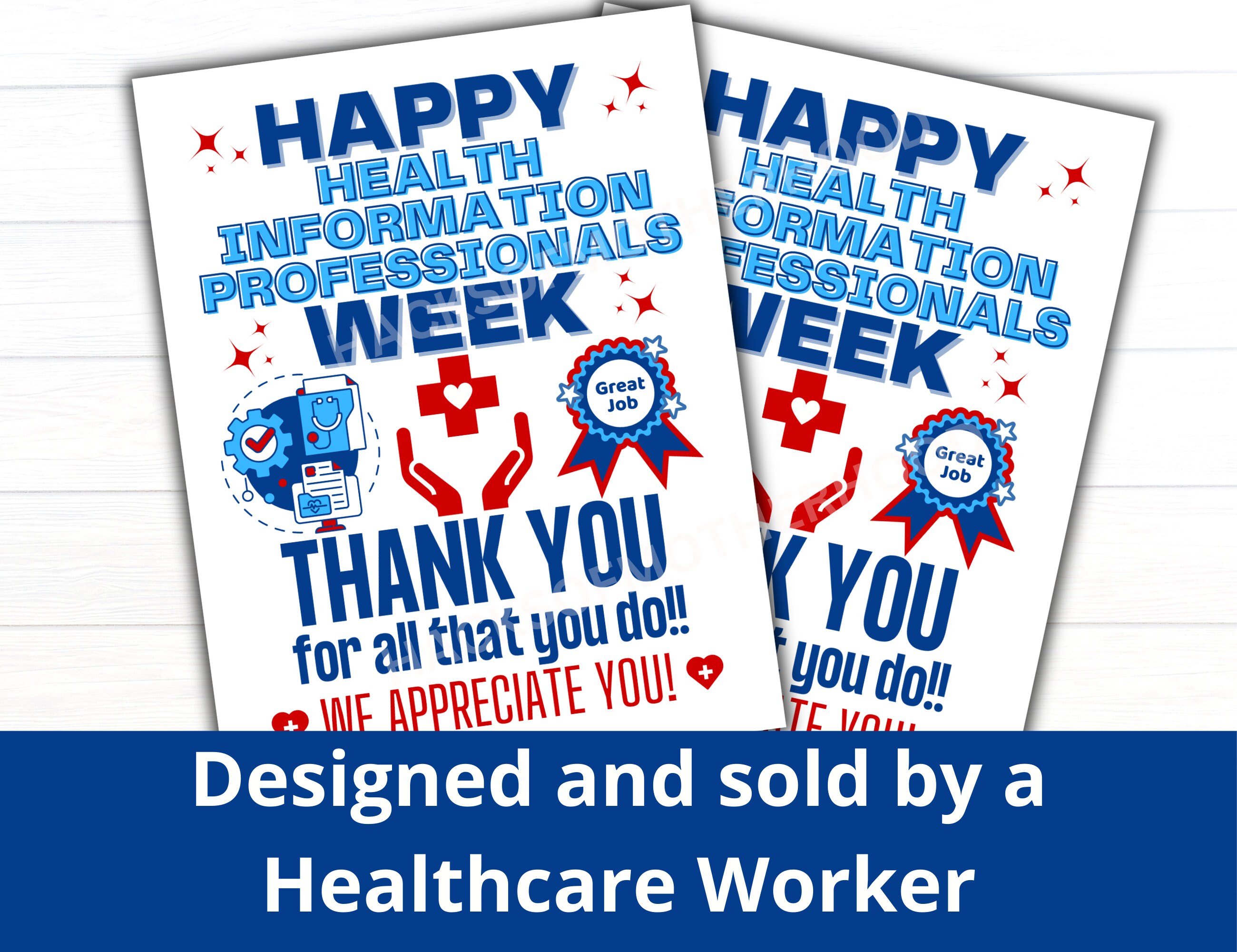 Health Information Professionals Week Printable Poster, Health ...