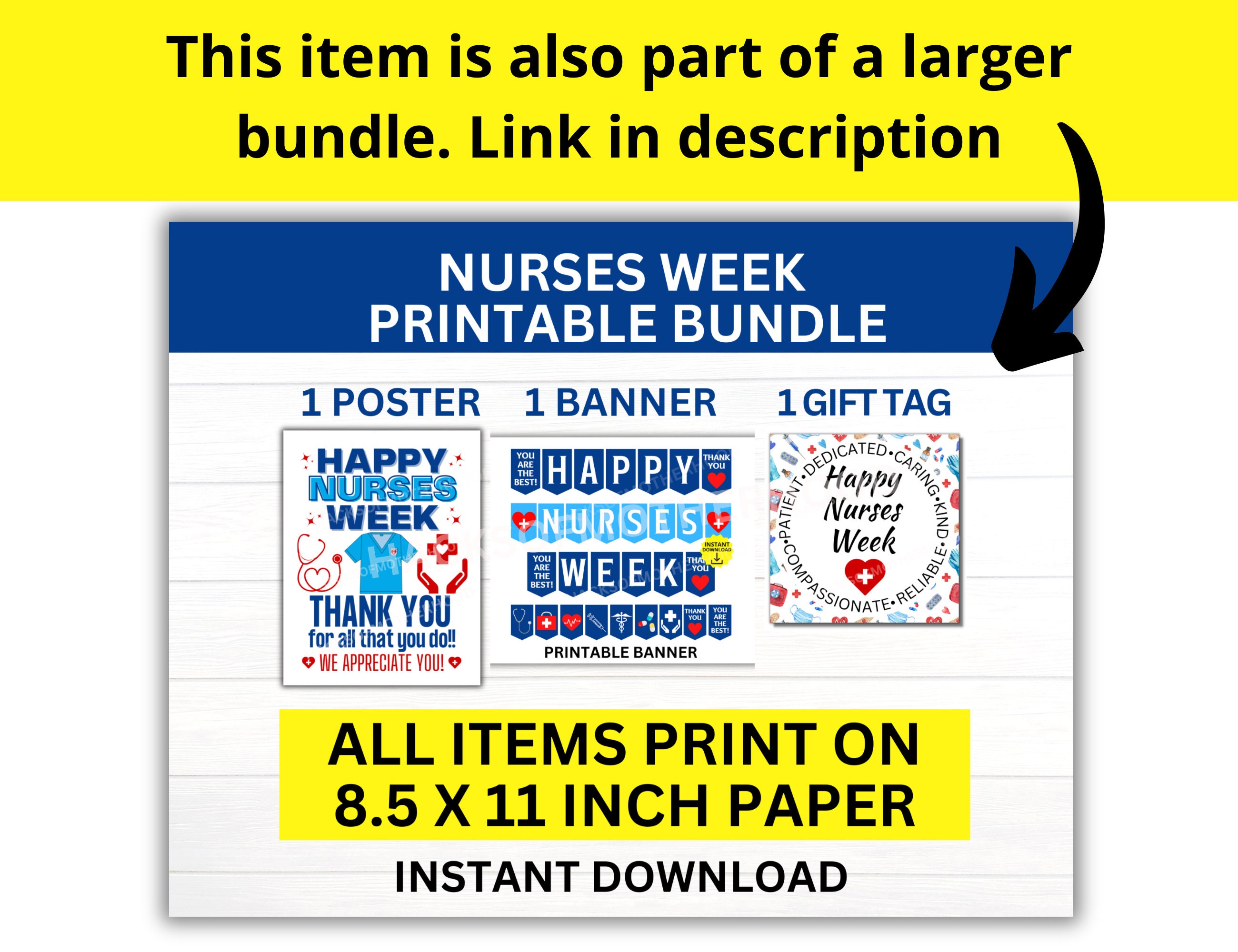 Nurses Week Printable Gift Tags, Happy Nurses Week, Nurses Day, Nurses ...