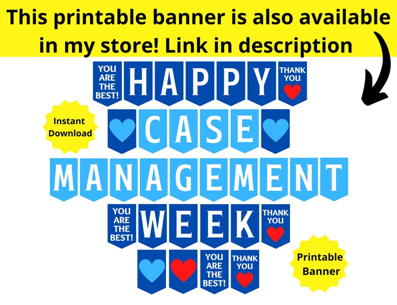 Case Management Week Printable Gift Tags Happy Case Manager - Etsy