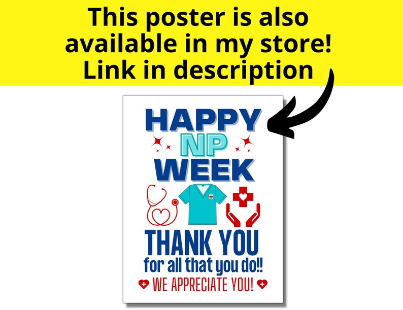 Nurse Practitioner Week Printable Banner, Happy NP Week Sign, Nurse ...