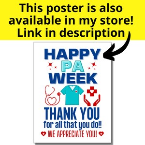 Physician Associate Physician Assistant Week Printable Banner, PA Week ...