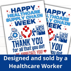 Healthcare Supply Chain Week Printable Poster, Happy Supply Chain Week ...