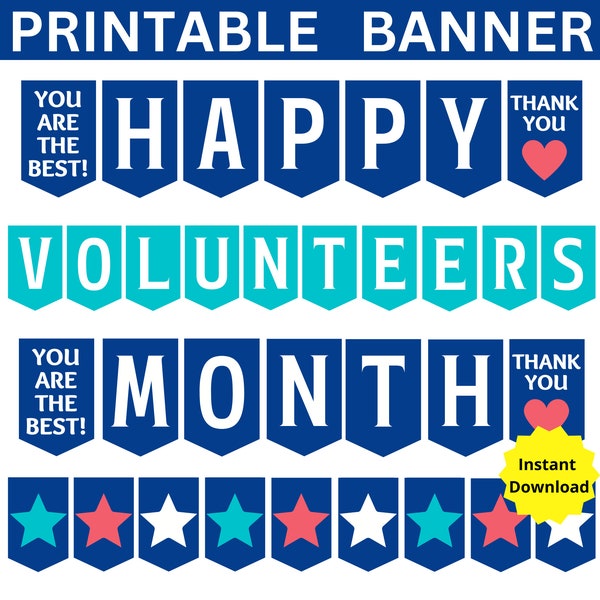 Volunteer Appreciation Banner - Etsy