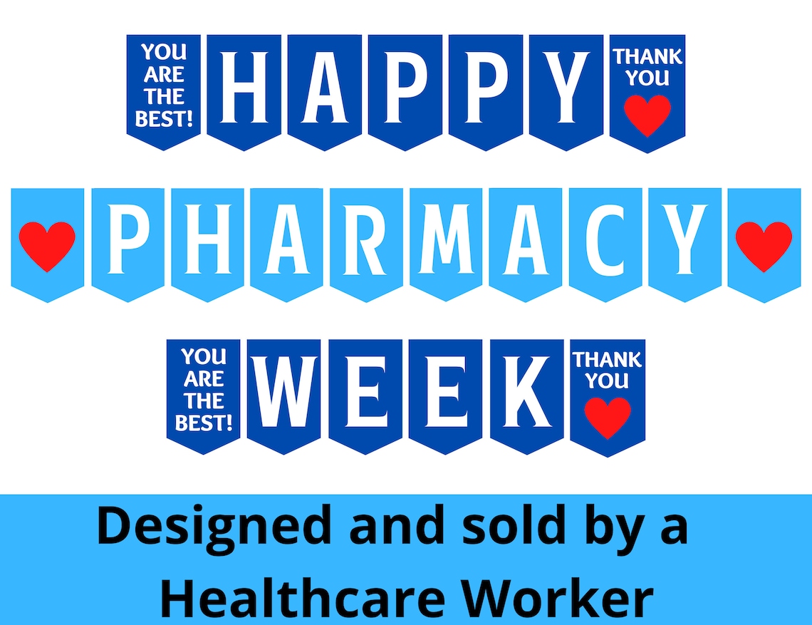 Pharmacy Week Printable Banner Happy Pharmacy Week Banner - Etsy