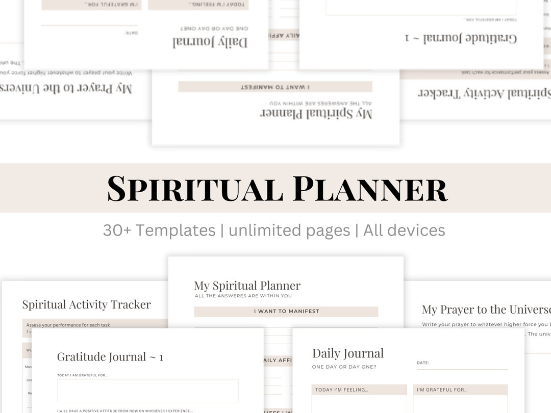 Spiritual Planners Digital Planner Mental Health Therapy Journal ...