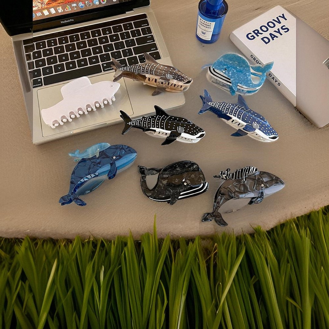 Marine Series Claw Clips,sharks Claw Clips,whale Claw Clip,creative ...