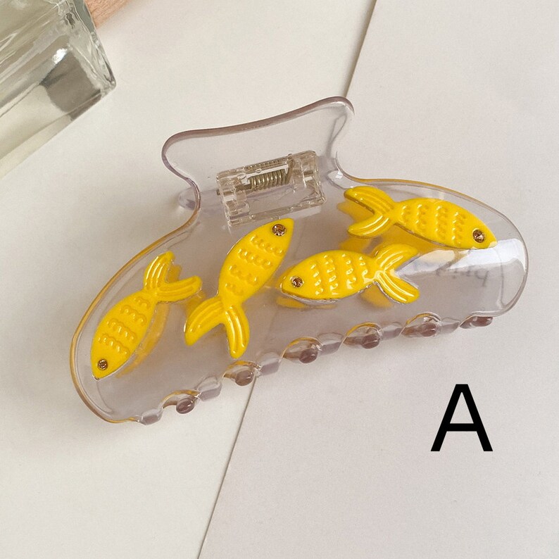 Fish Hair Claw Clip,goldfish Hair Claw Clips,creative Claw Clip, Whale ...