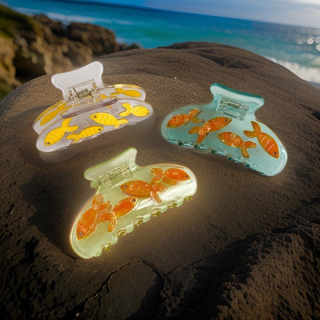 Fish Hair Claw Clip,goldfish Hair Claw Clips,creative Claw Clip, Whale ...