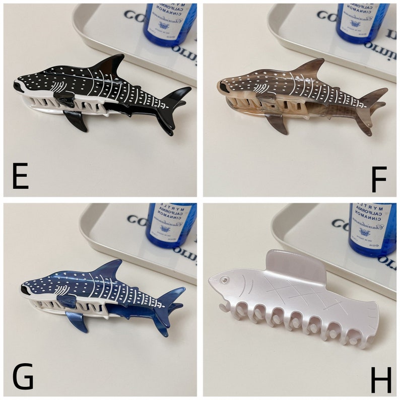 Marine Series Claw Clips,sharks Claw Clips,whale Claw Clip,creative ...