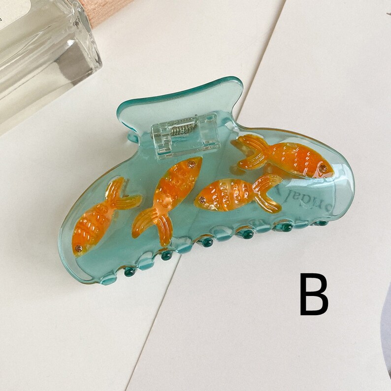 Fish Hair Claw Clip,goldfish Hair Claw Clips,creative Claw Clip, Whale ...