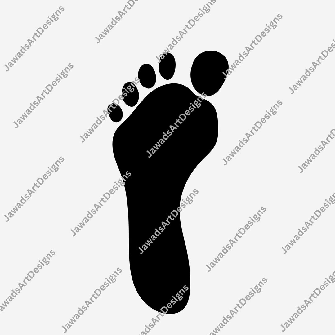 Human Foot Svg File , Clipart Foot Svg, Cut Files for Legs, Foot Prints ...