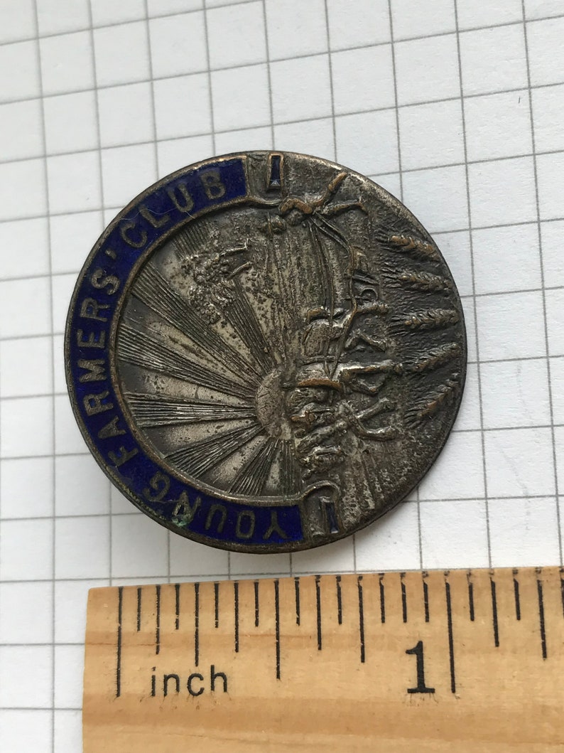Vintage Set C-clasp Enamel Badges by the Wesley Guild. Antique 5 Pins ...