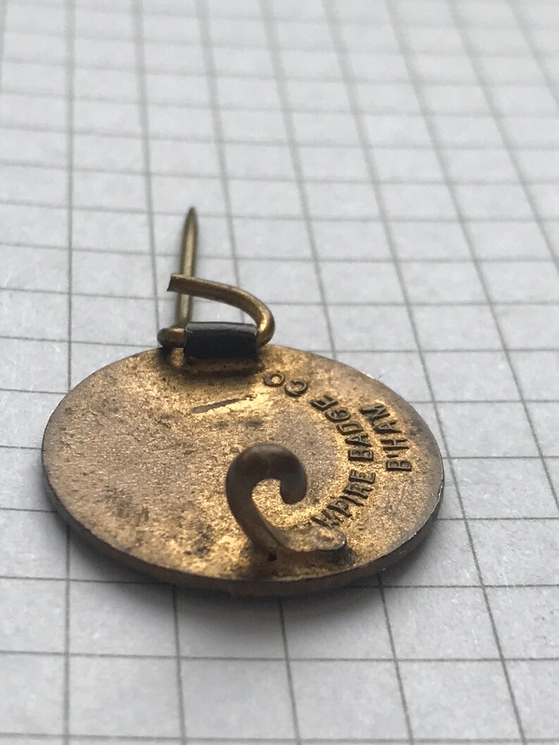 Vintage Set C-clasp Enamel Badges by the Wesley Guild. Antique 5 Pins ...