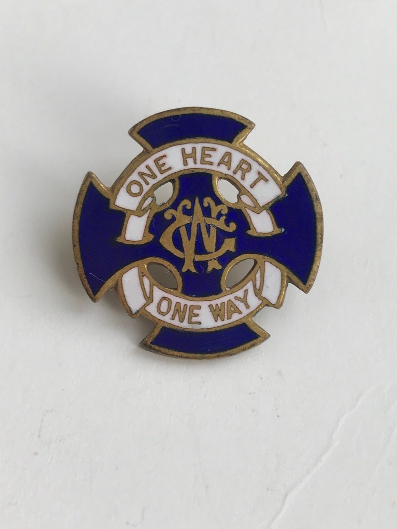 Vintage Set C-clasp Enamel Badges by the Wesley Guild. Antique 5 Pins ...