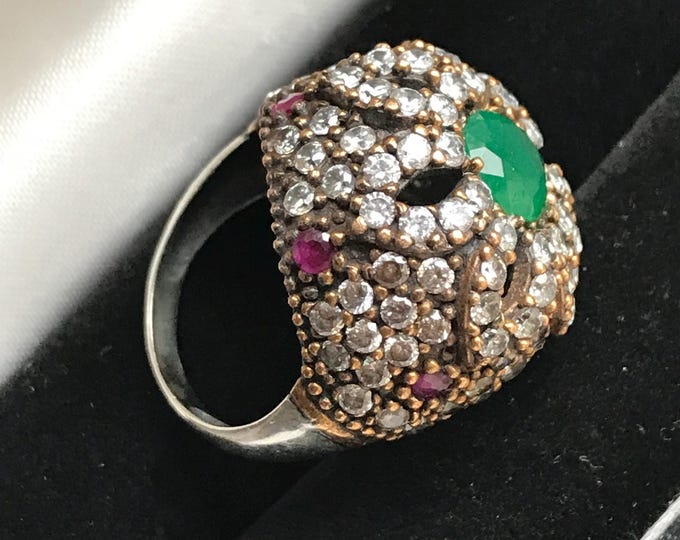 Vintage Hurrem Sultan Ring. Large Ring in Turkish Style. - Etsy