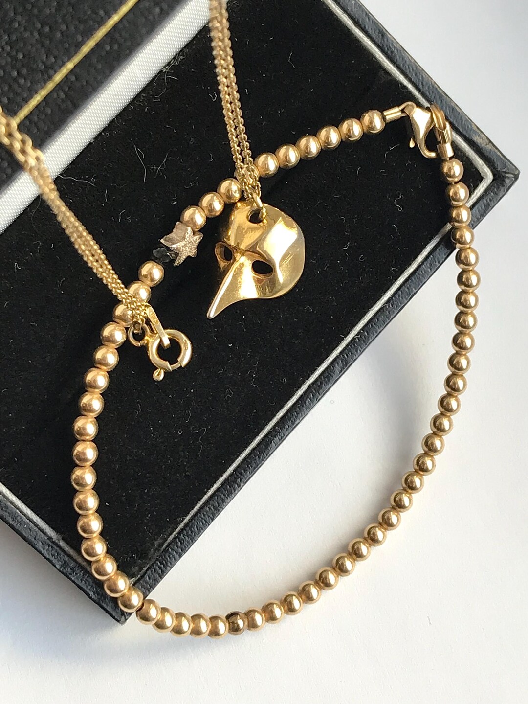 Vintage Italian Jewelry. Set: Pendant Medico Della Peste Mask on a ...