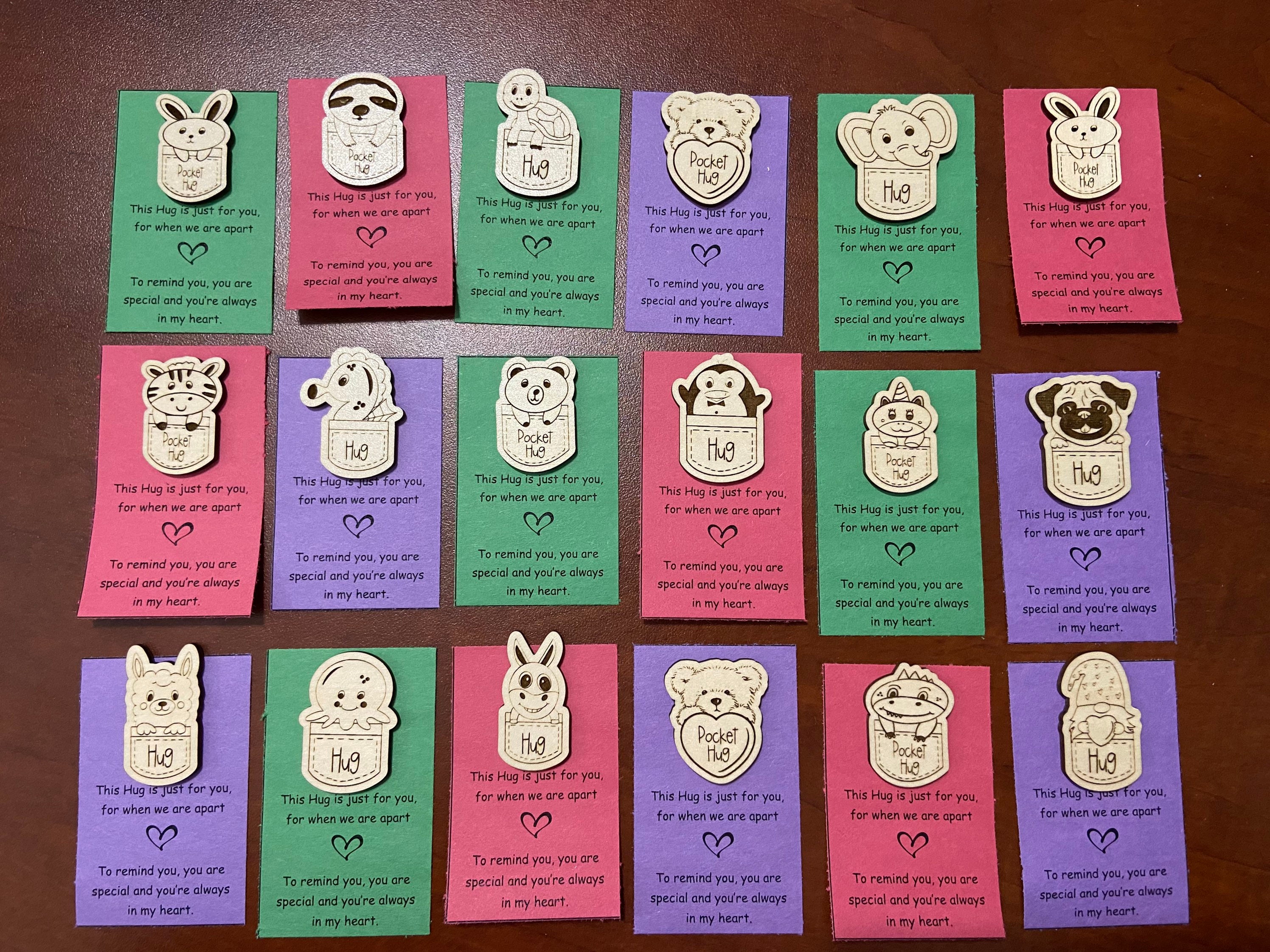 Pocket Hug Token Gift, Love Gifts for Family and Kids, Give a Hug, Hug ...