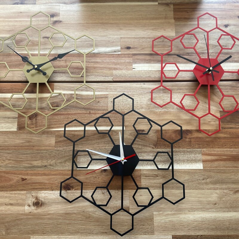 Geometric Clock - Etsy UK