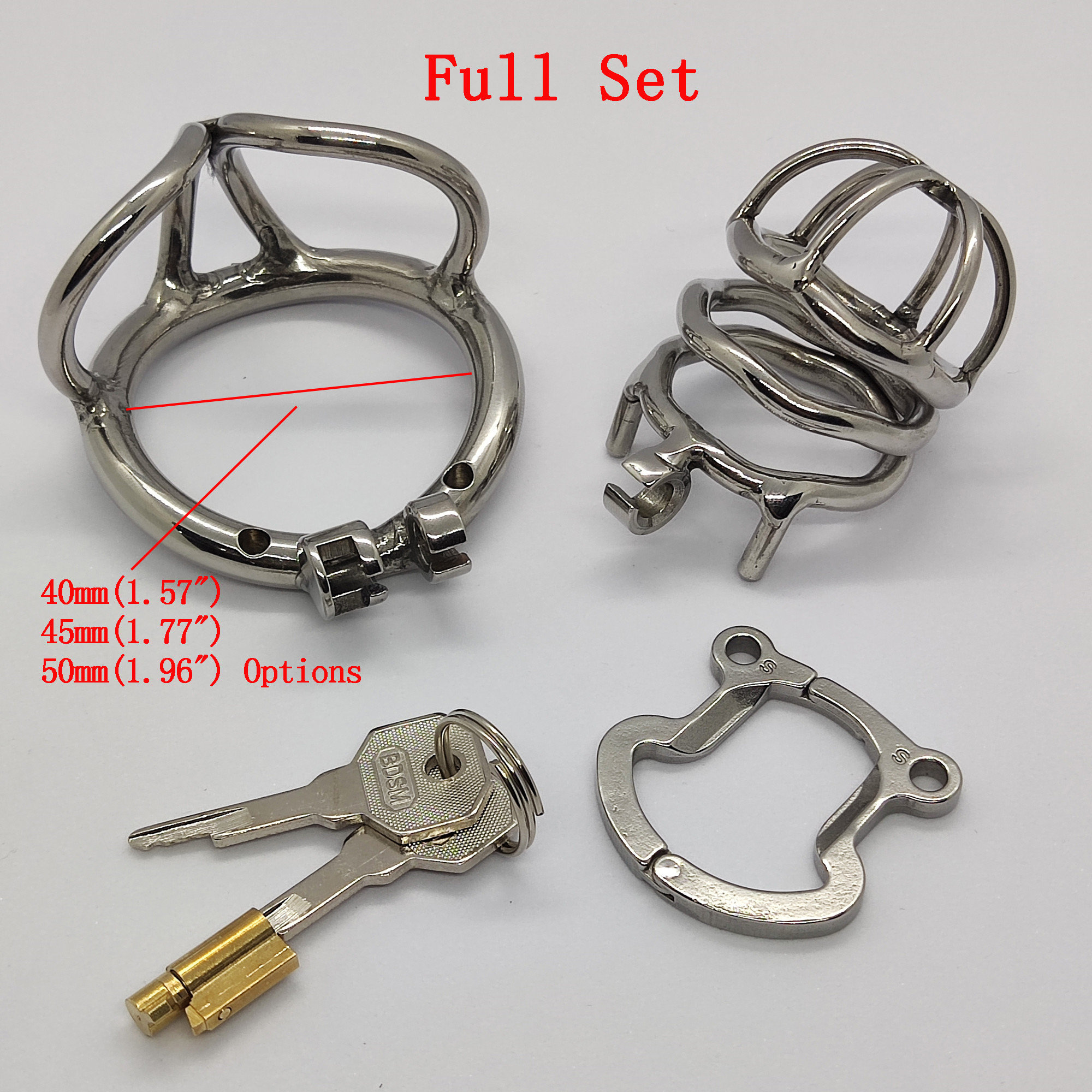 Male Chastity Device Bird Cage Stainless Steel Cock Cage Scrotum ...