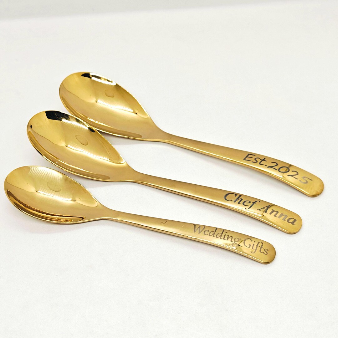 Personalized Golden Spoon,custom Stainless Steel Spoons,household ...