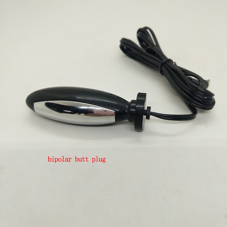 Electric Shock E Stim Kit Bipolar Penis Ring Bands and Bipolar Butt ...
