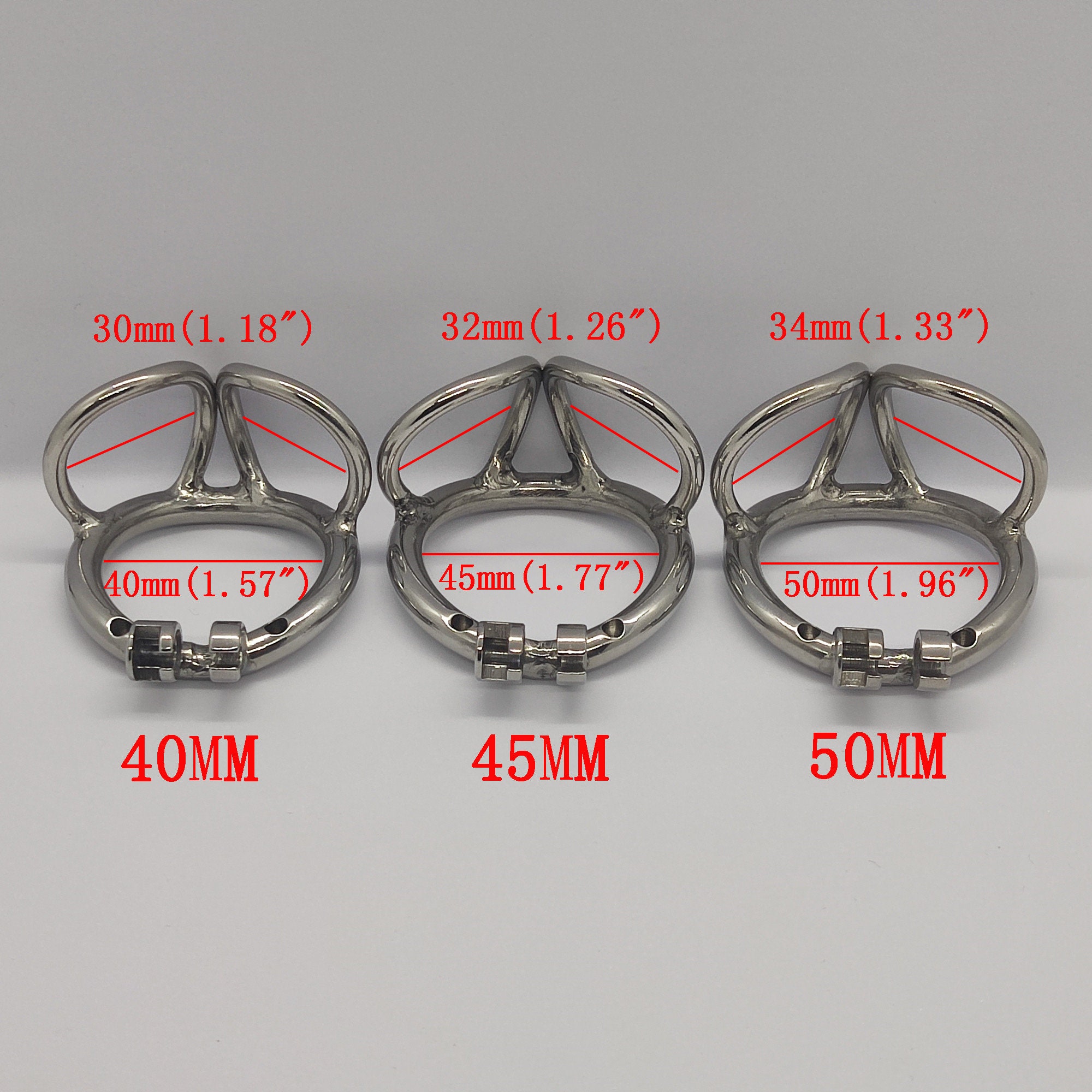 Chastity Penis Cage Stainless Steel Short Paragraph Cock Locking ...