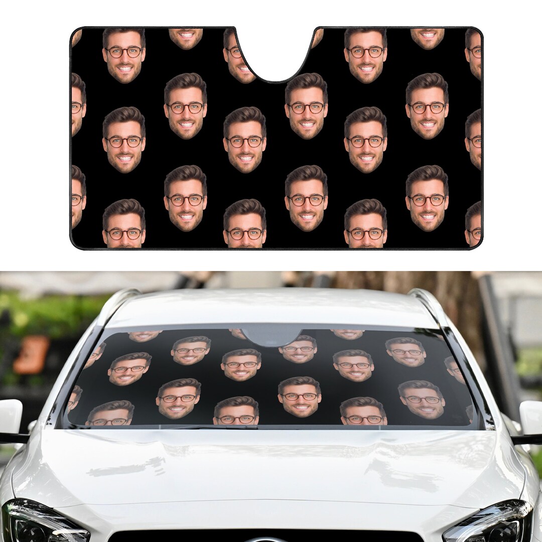 Custom Photo Car Sunshade Portrait Sunshade Personalized New Car Gift ...