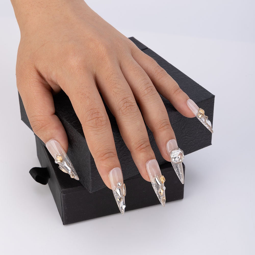 Handmade Press on Nails Gentle Custom Nails Custom Nail Set - Etsy