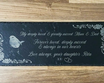 Grave, Memorial, Slate, Memorial Plaque, in Loving Memory, Grave Marker ...