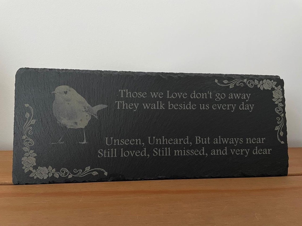 Memorial Slate Plaque Personalised Memorial Slate Plaque in - Etsy UK