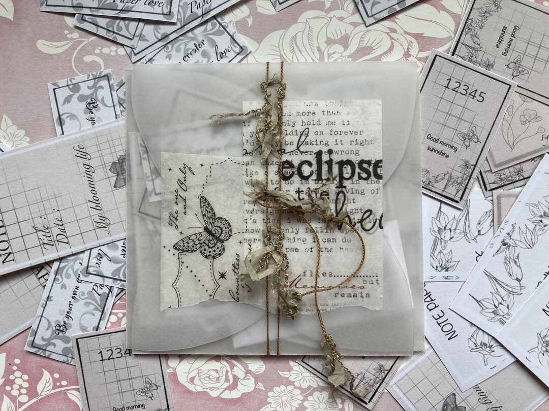 Ticket Set 15 Pieces, Ephemera Parts, Journaling Accessories, Self ...