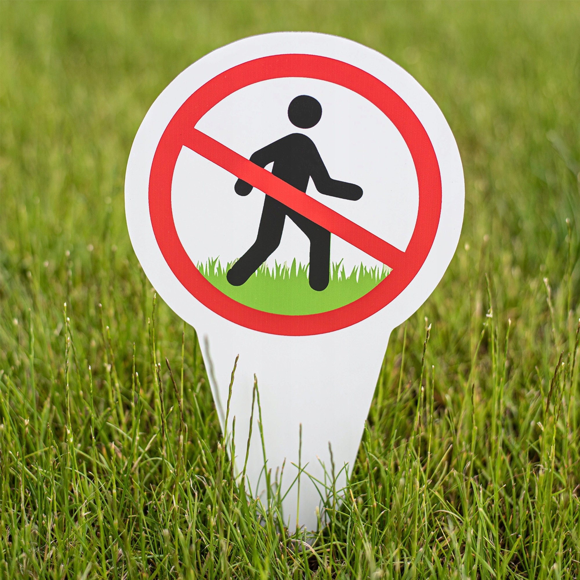 Keep off the Grass, Lawn Metal Cast Iron Sign Ornamental Green Area ...